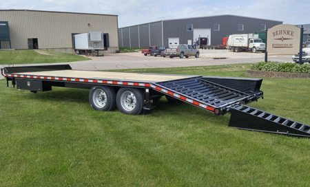 Deckovers; Behnke trailers manufactured with decks over the wheels